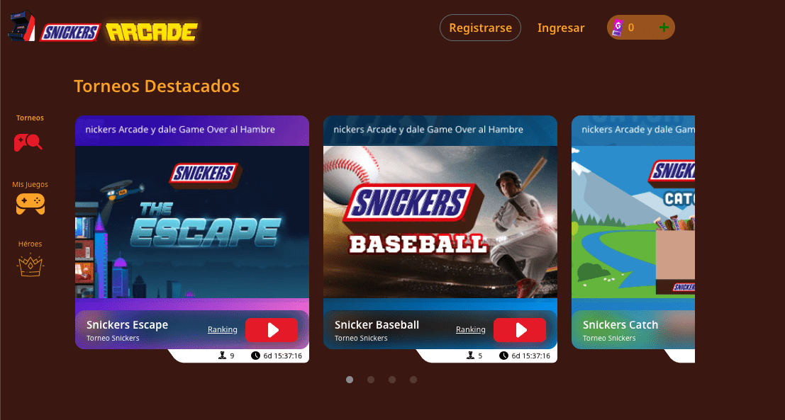 Snickers Games strategy - Goama